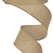 Beige Royal Burlap Wired Ribbon 1.5" X 10 Yards, Wreath Ribbon, Wreath ...