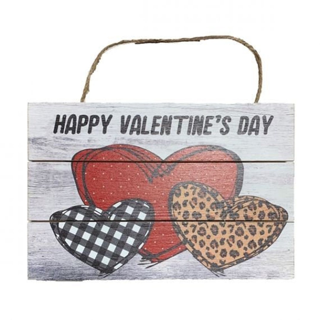 Happy Valentine's Day Hearts Sign, Valentine's Day Sign, Valentine's ...
