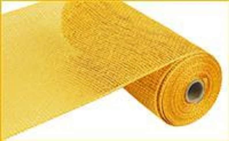 Yellow Poly Burlap Mesh 10 Inch Poly Burlap Mesh Poly Burlap | Etsy