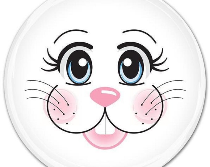 12 Inch Metal Easter Bunny Face Wreath Sign, Metal Easter Sign for ...