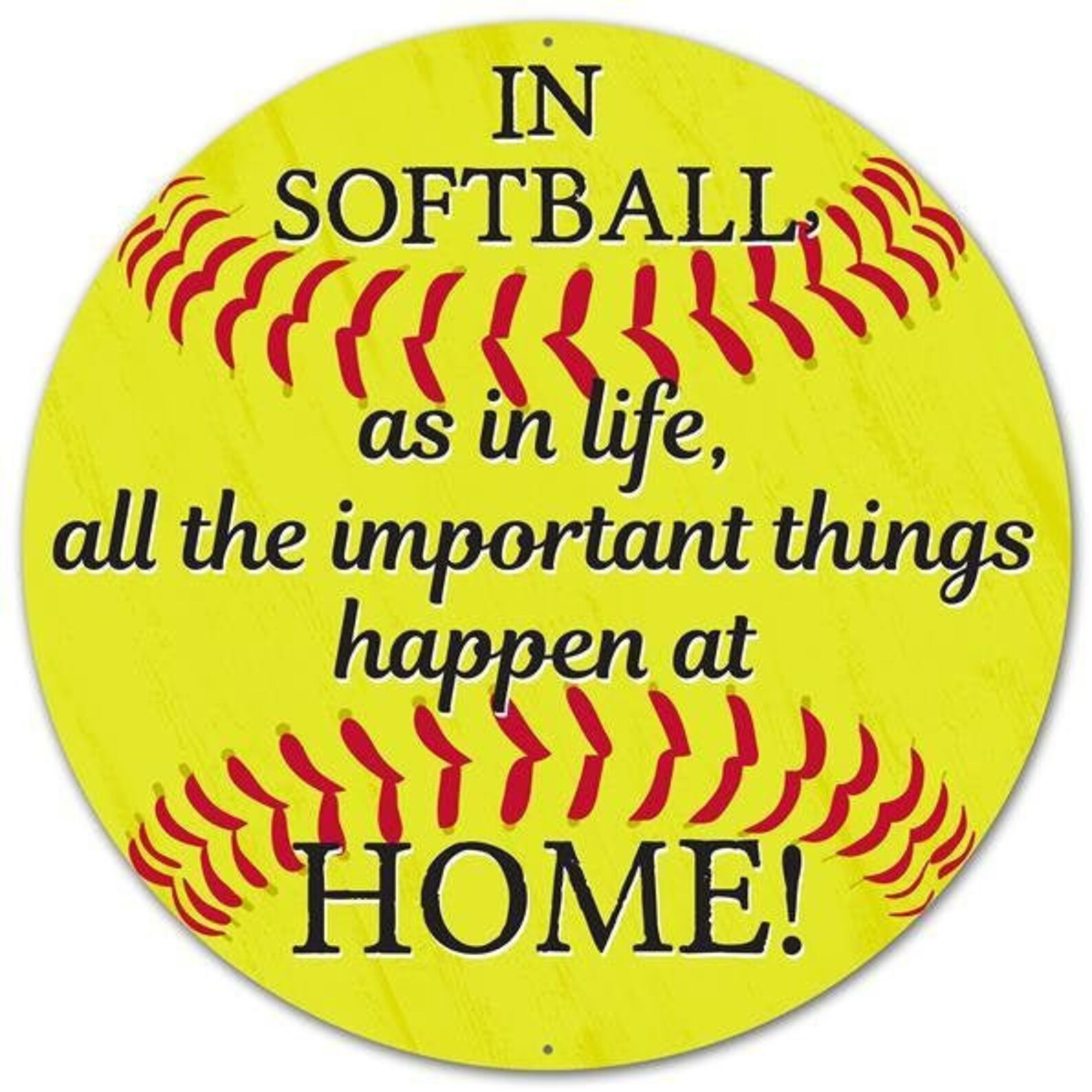 Softball Sign, Metal Softball Sign, Softball Sign for Wreath, Softball ...