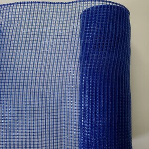 Royal Blue Horizontal Wide Stripe Mesh 10 Inch X 10 Yards, Wreath Mesh ...