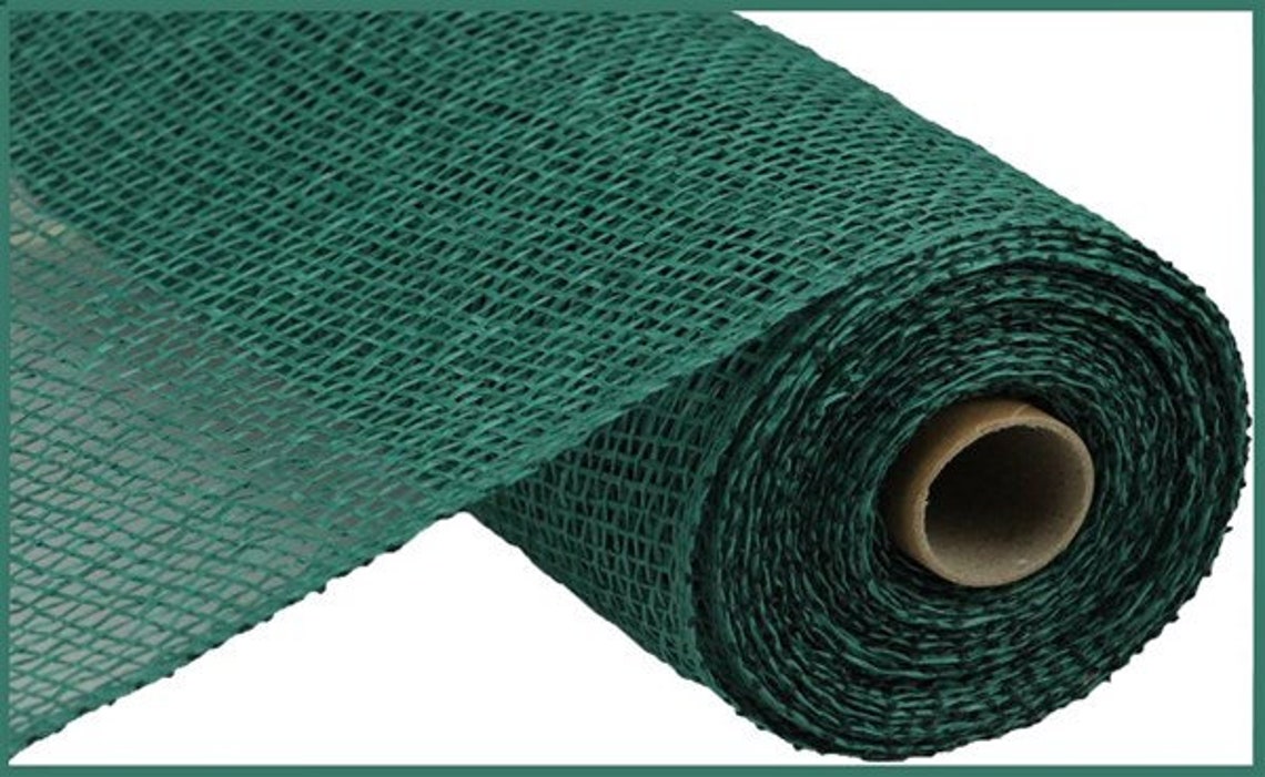 Hunter Green Poly Burlap Mesh 10 Inch, Poly Burlap Mesh, Poly Burlap ...