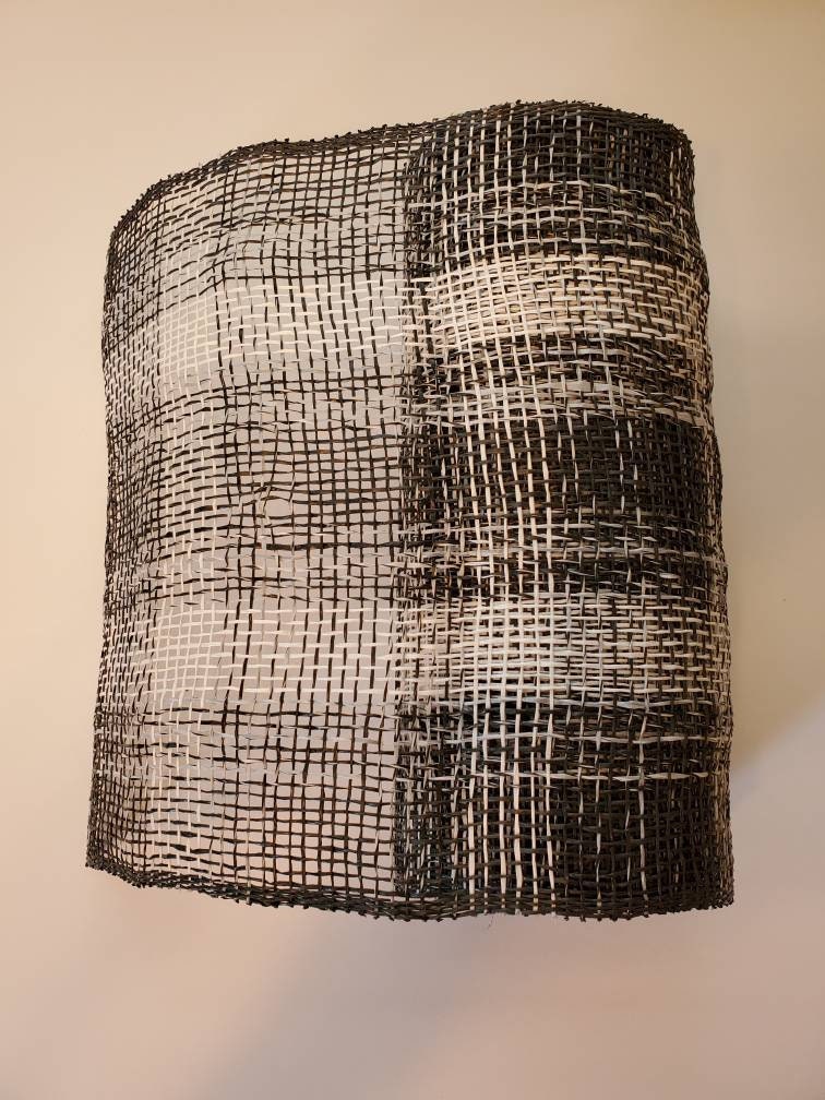 Check Poly Burlap Mesh Black/white 10 Inch Black and White - Etsy