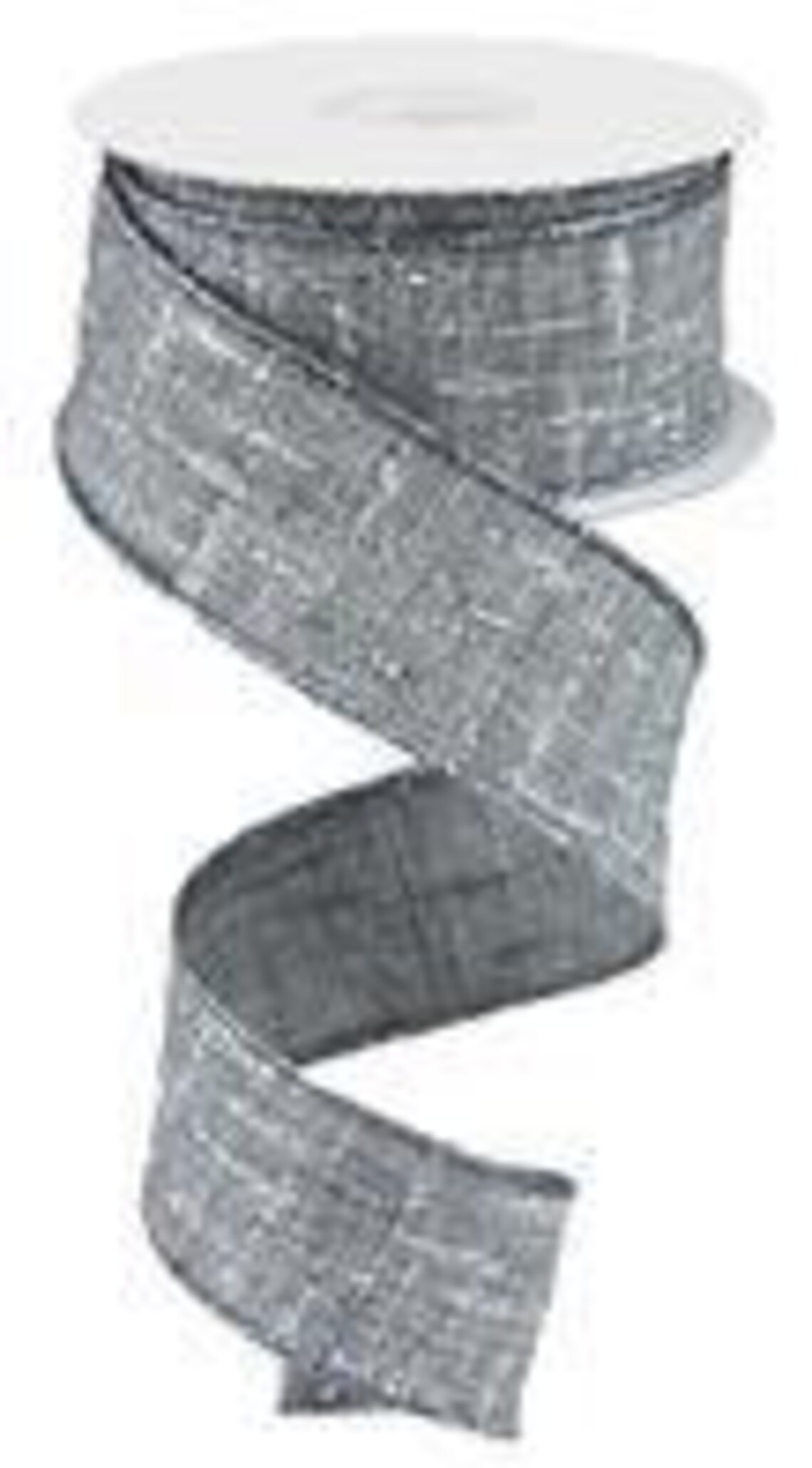 Grey/silver Glitter Cross Hatch Wired Ribbon Ribbon - Etsy