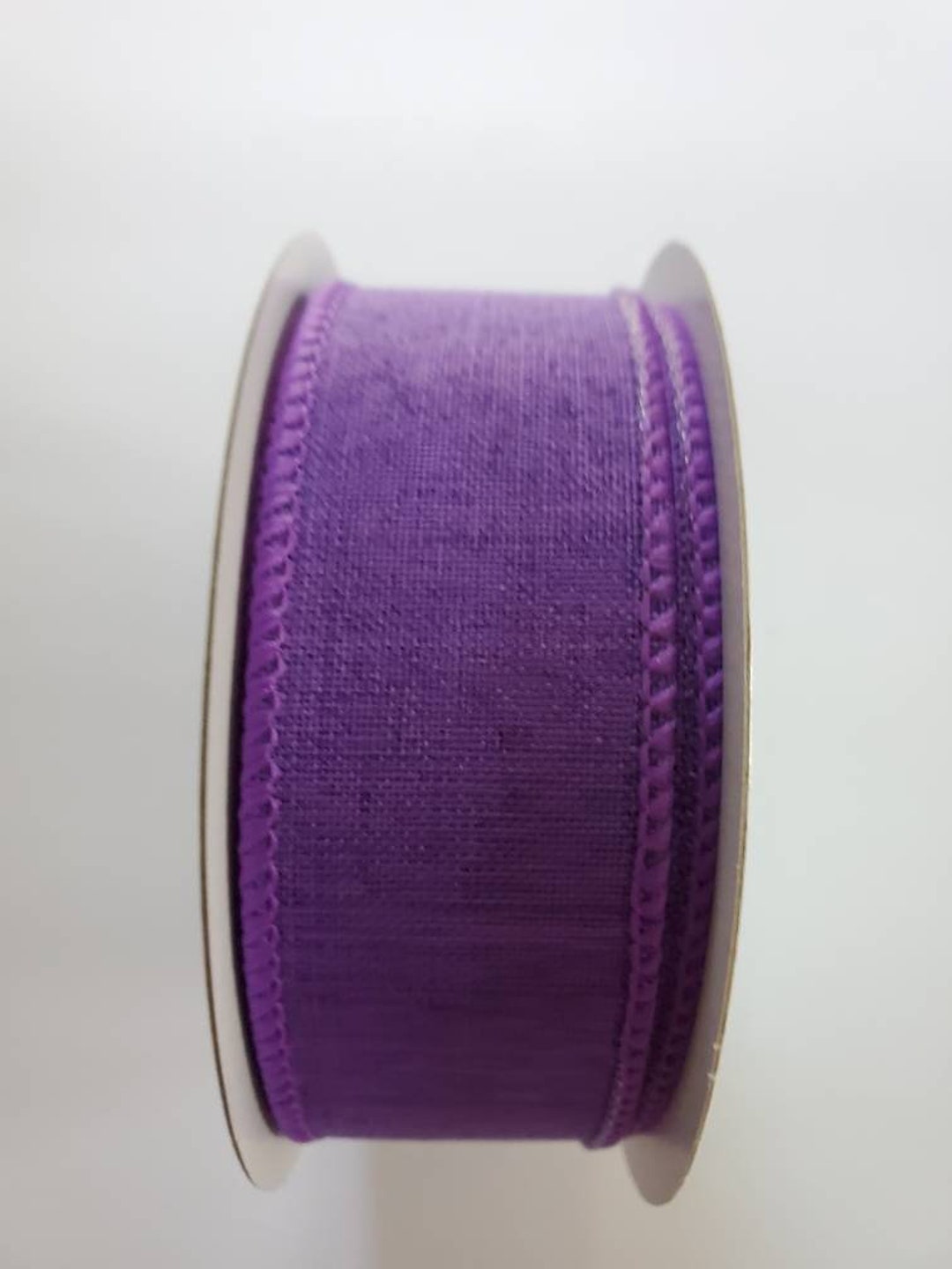 New Purple Royal Burlap Wired Ribbon Purple Ribbon 1.5 - Etsy