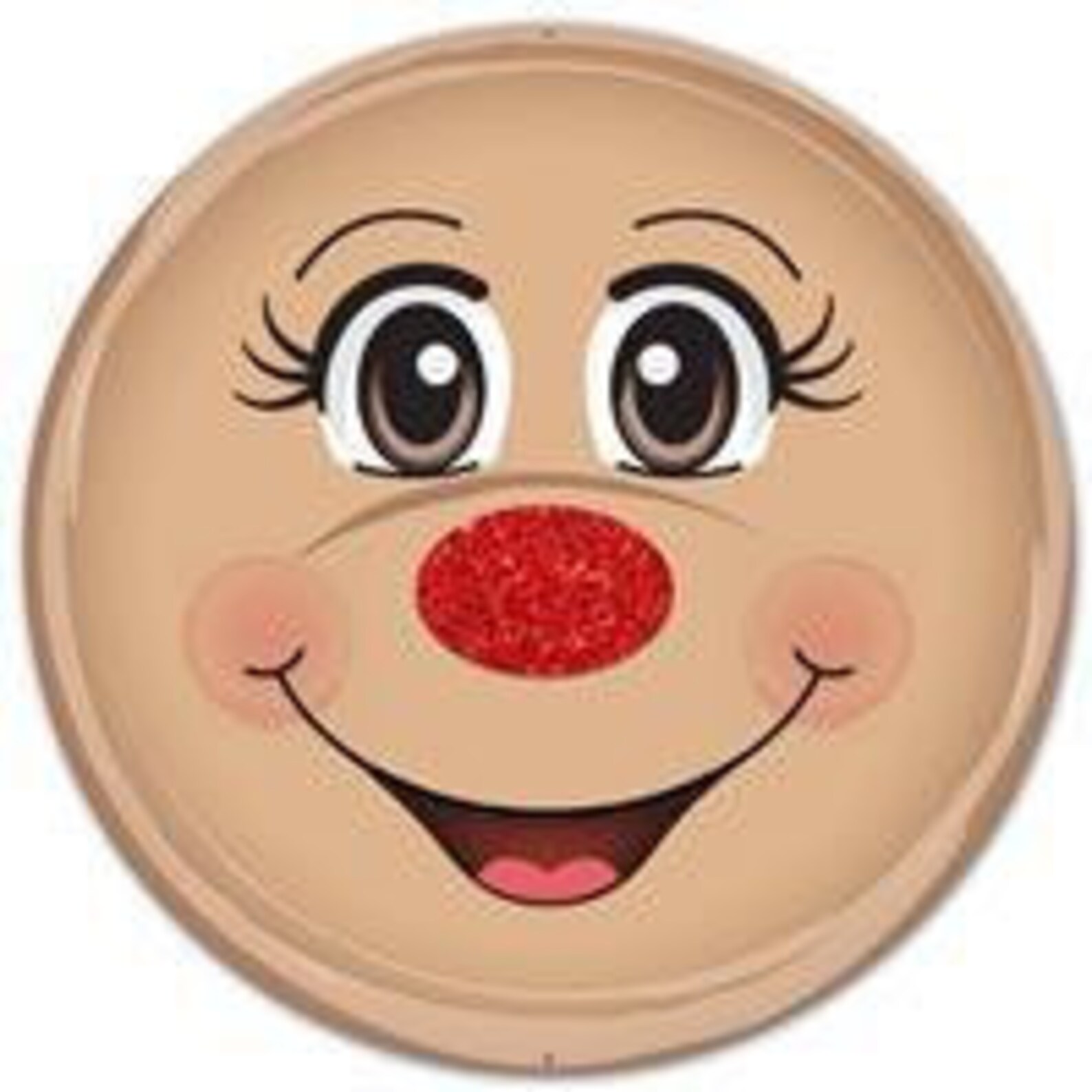 12 Inch Sign Metal Reindeer Face Metal Christmas Sign for - Etsy