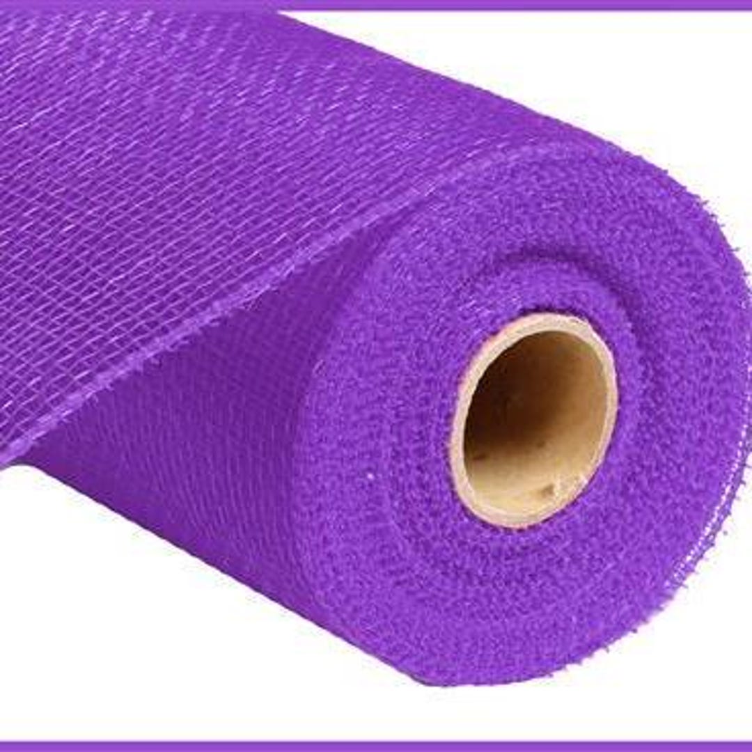 Purple Deco Mesh 10 Inch, Purple Deco Mesh, Deco Mesh for Wreath, 10 ...