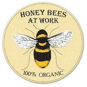 Honey Bees at Work Sign 12 Inch Sign Metal 12 Inch Round | Etsy