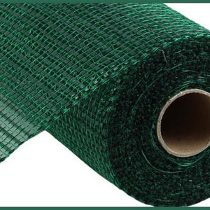 Hunter Green Horizontal Wide Stripe Mesh, Wreath Mesh, Deco Mesh ...