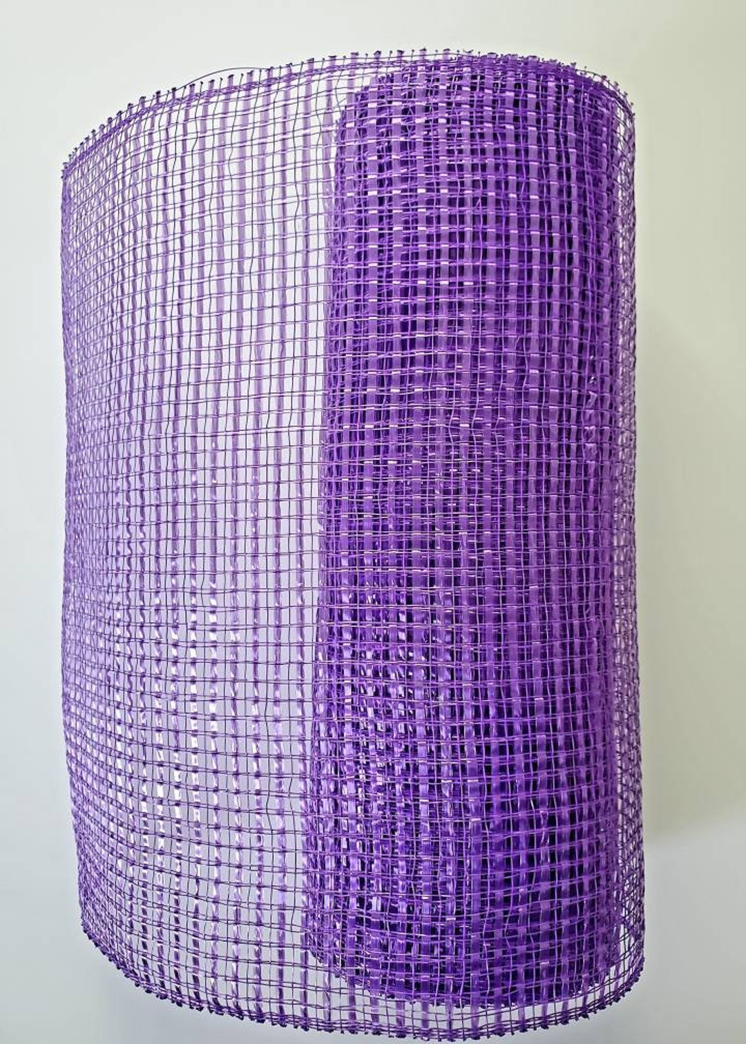 Purple Horizontal Wide Stripe Mesh 10" Wide X 10 Yards, Wreath Mesh ...