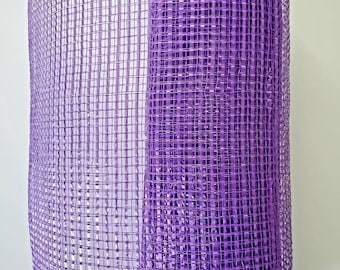 Smoke Blue Horizontal Wide Stripe Mesh 10 Inch, Wreath Mesh, Deco Mesh ...