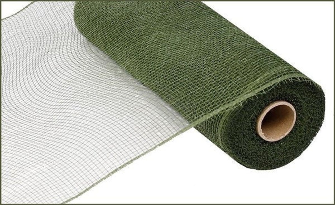 Moss Green Deco Mesh 10 Inch Mesh for Wreath 10 X 10 - Etsy