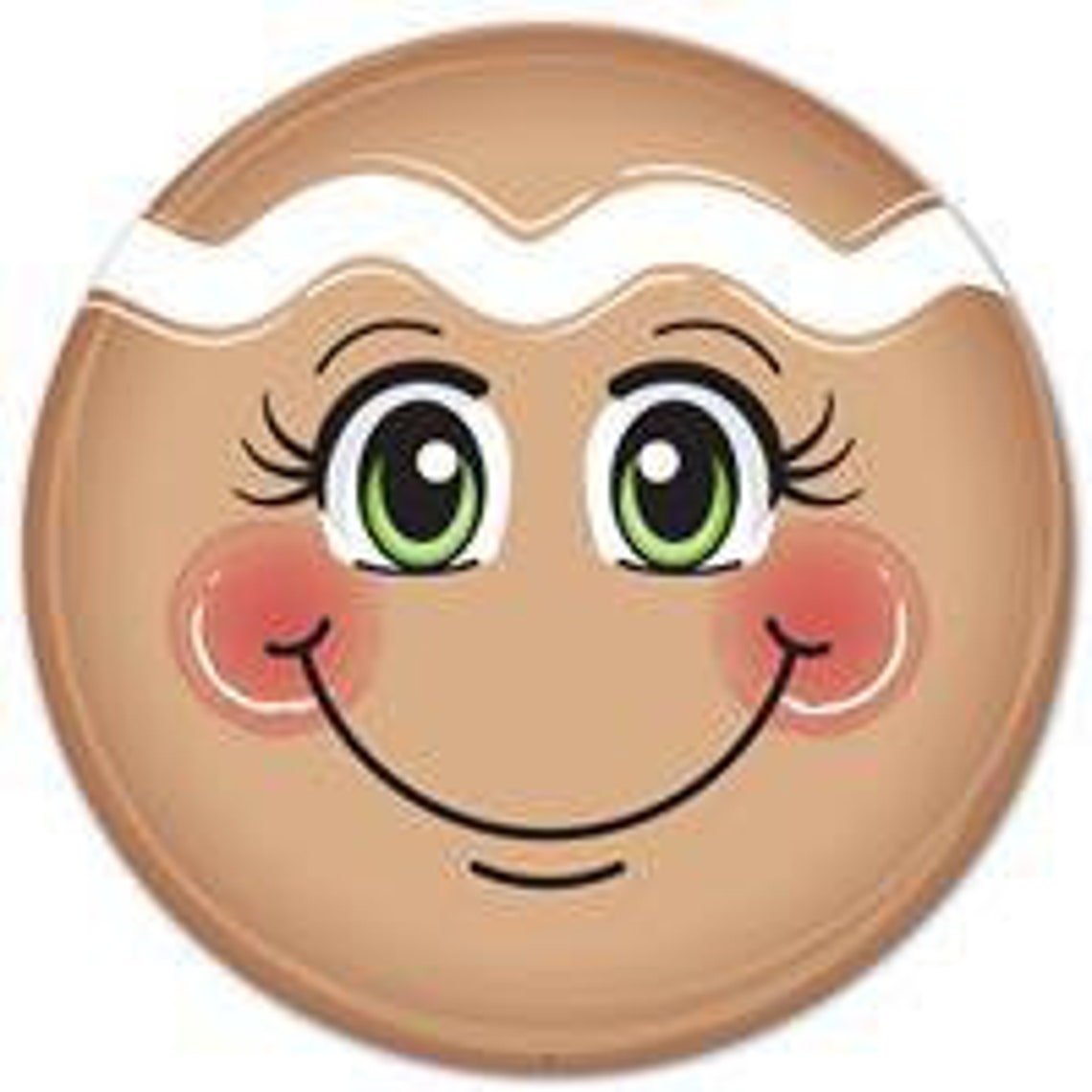 12 Inch Sign Metal Gingerbread Face Christmas Sign Metal - Etsy