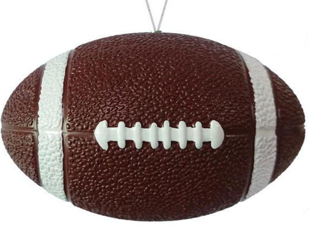 Footballs for Wreath, 4.75" Long Football Ornament, Plastic Football ...