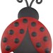 Ladybug Embossed Metal Sign Polka Dot Sign Ladybug Ladybug - Etsy