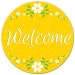 Welcome Yellow Metal Daisy Sign Spring Sign Welcome Sign - Etsy