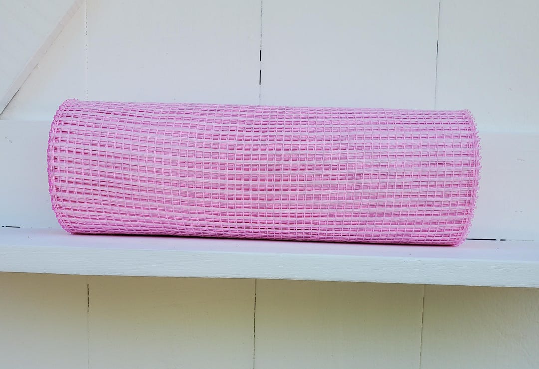 Pink Horizontal Wide Stripe Mesh 10" Wide X 10 Yards Long, Pink Mesh ...