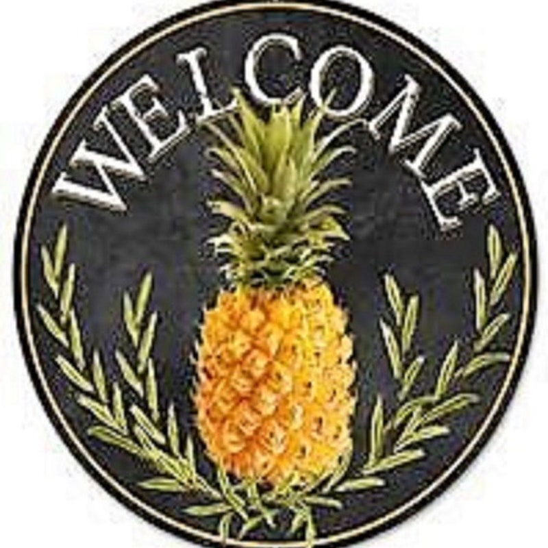 Pineapple Welcome Sign - Etsy