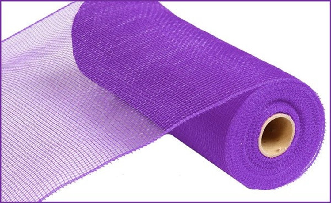 Purple Deco Mesh 10 Inch, Purple Deco Mesh, Deco Mesh for Wreath, 10 ...