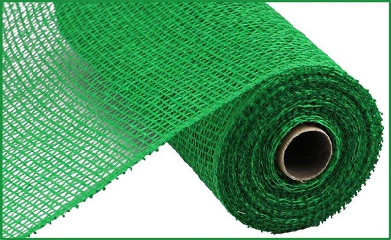 Emerald Green Poly Burlap Mesh 10 Inch, Poly Burlap Mesh, Poly Burlap ...
