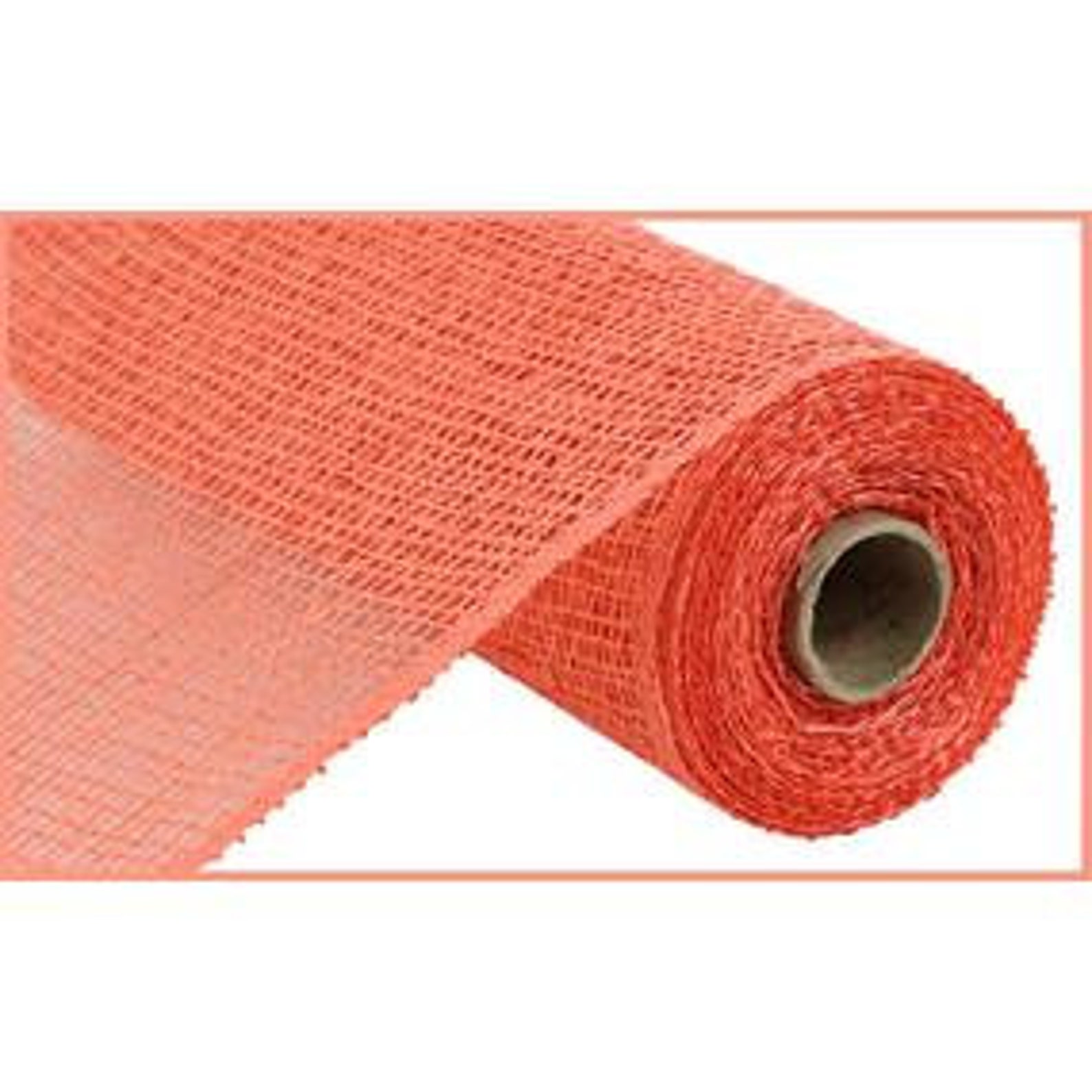 Peach Poly Burlap Mesh 10 Inch Mesh for Wreaths Wreath - Etsy