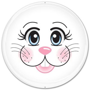 12 Inch Metal Easter Bunny Face Wreath Sign Metal Easter Sign - Etsy