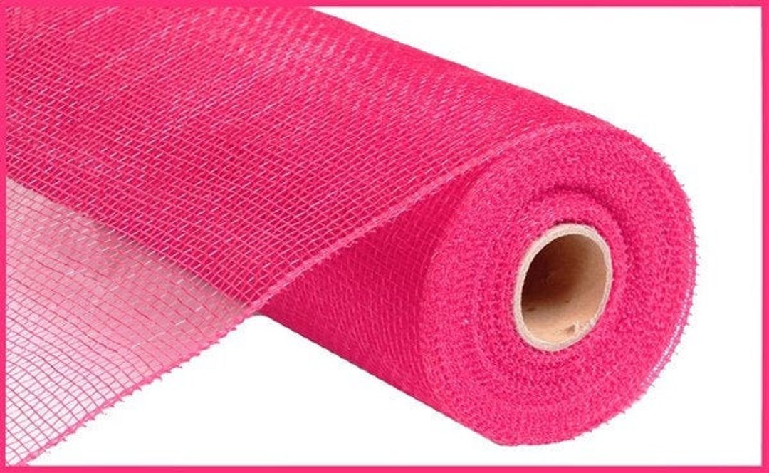 Hot Pink Deco Mesh, Wreath Supplies, Mesh for Wreaths, 10.25 Inch X 10 ...