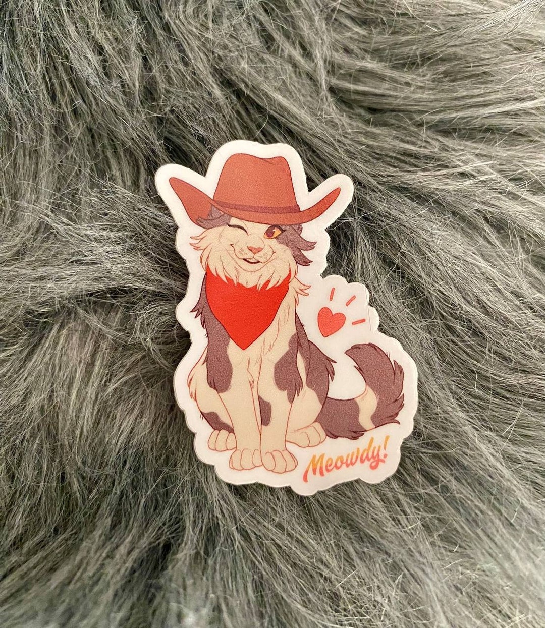 Meowdy! Sticker - Etsy