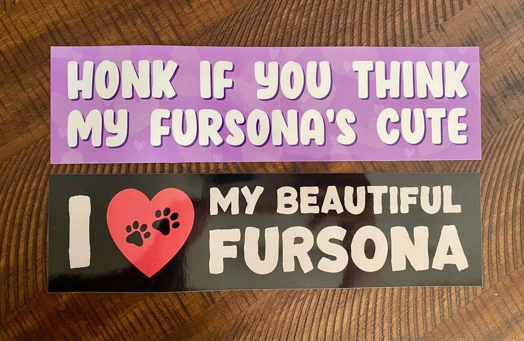 Furry Bumper Stickers - Etsy