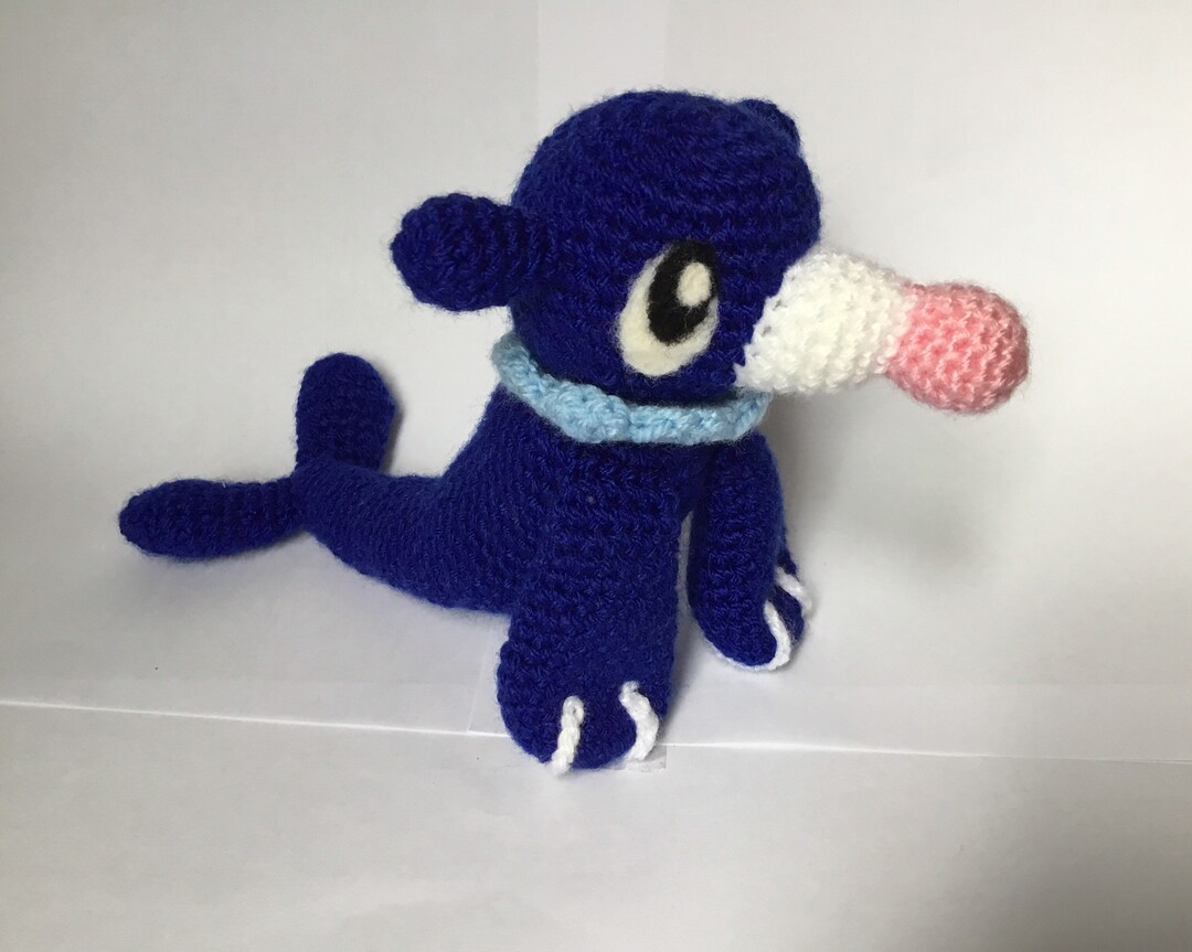 Pokemon Popplio Crochet Toy, Amigurumi Pokemon, Crochet Pokemon, Toy ...