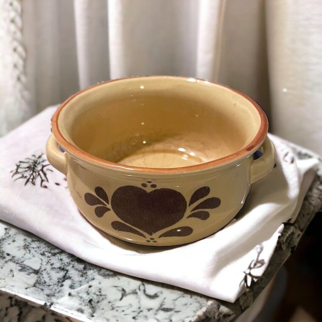 Vintage NCE 1986 Double Handled Pottery Croc Soup Bowl or Planter Bowl ...