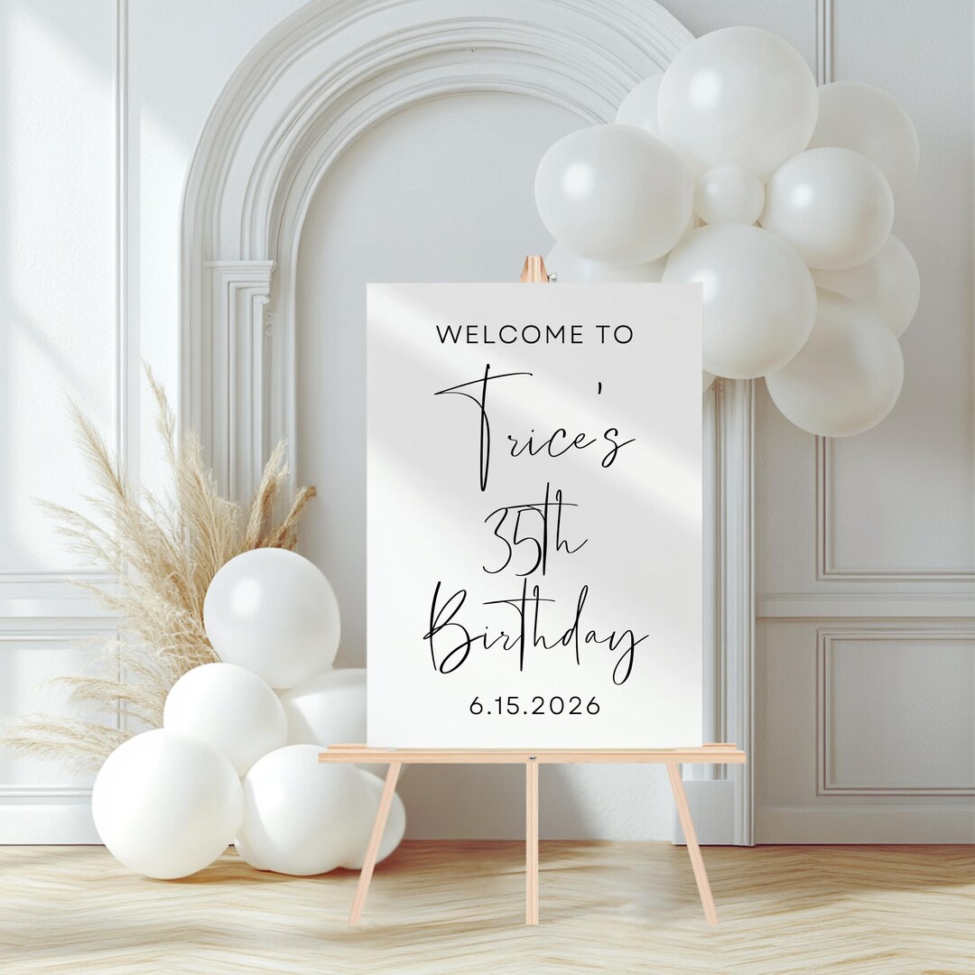 Custom Birthday Party Signage | Printed and Shipped | Celebrate ...