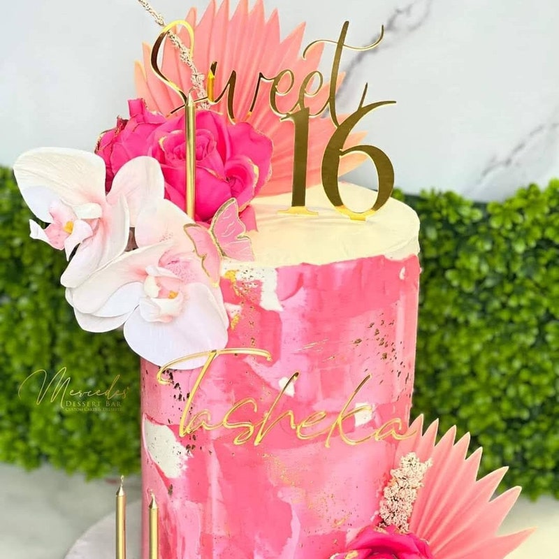 16 Cake Topper - Etsy