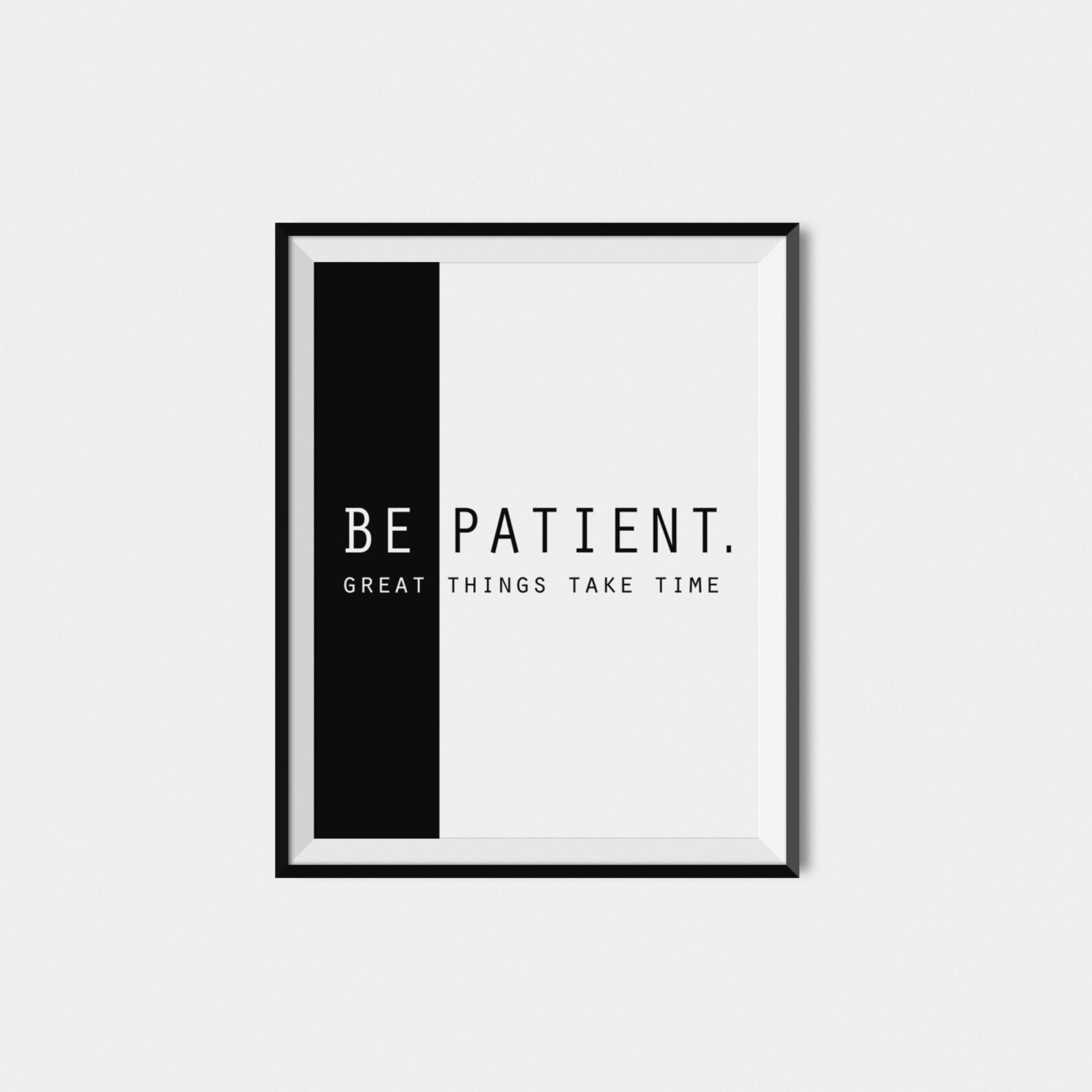 Quote Print Be Patient Instant Download Printable Art - Etsy