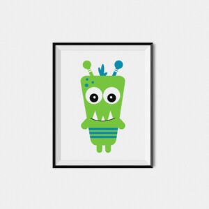 Monster Nursery Wall Art Print, Set of 3 Monster Wall Art Prints for ...
