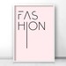 Digital Download Print, Pink Fashion Print, Pink Wall Art, Instant ...