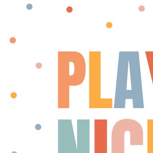 Playroom Wall Art, Play Nice Playroom Print, Kids Wall Art Printable ...