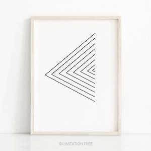 Printable Wall Art, Stripes Minimalist Poster, Minimal Wall Art ...