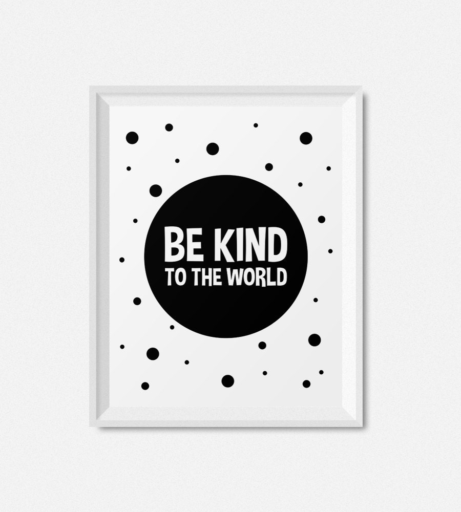Be Kind Nursery Print Instant Download Printable Art Kids | Etsy