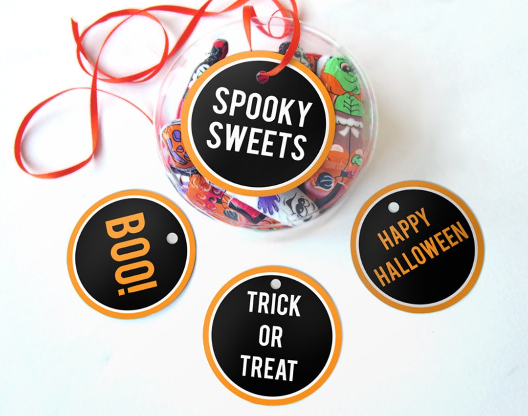 Printable Halloween Tags, Halloween Printables, Instant Download ...