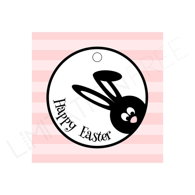 Easter Bunny Gift Tags, Printable Easter Tags, Easter Printable Gift ...