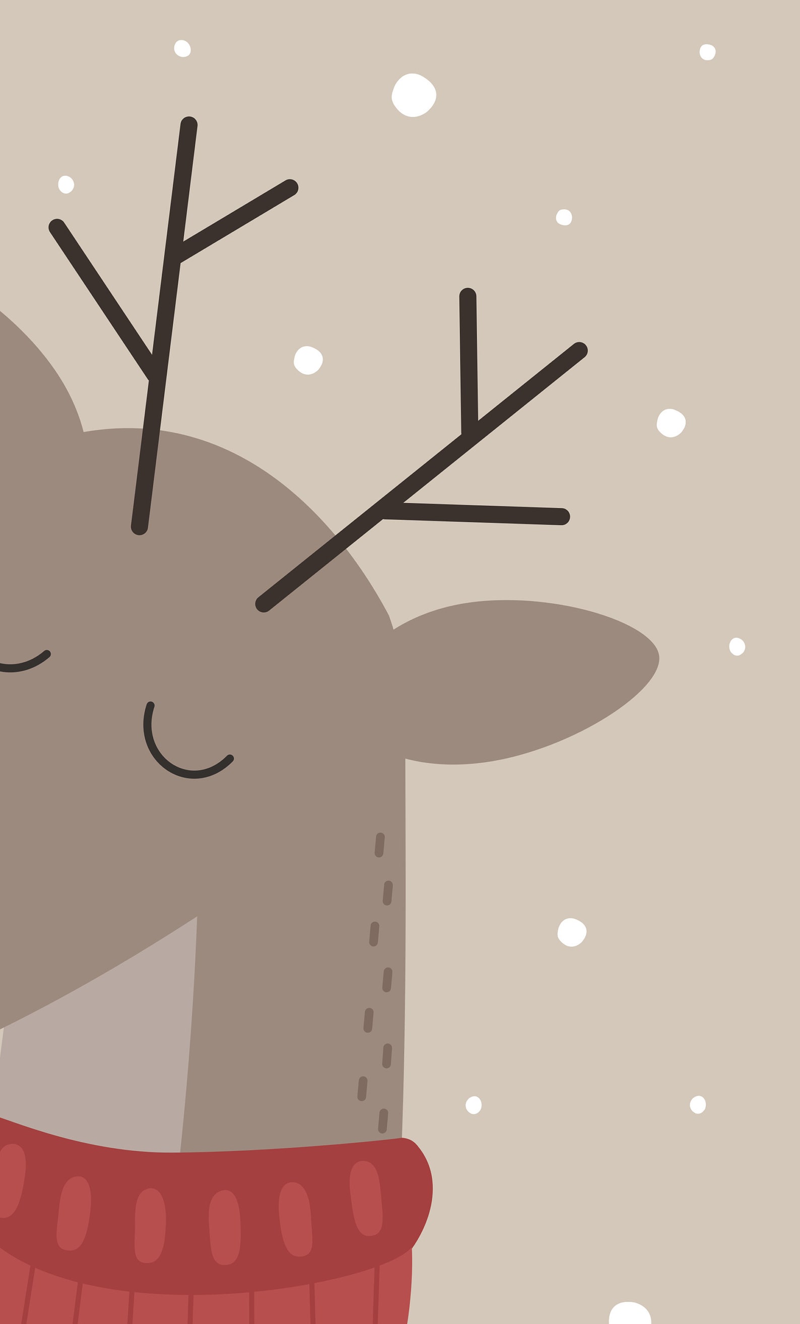 Reindeer Print Download Printable Christmas Wall Art - Etsy