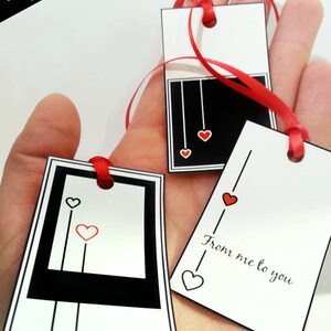 Printable Gift Tags, Simple Cute Heart Gift Tags, Favor Tag, Printable ...