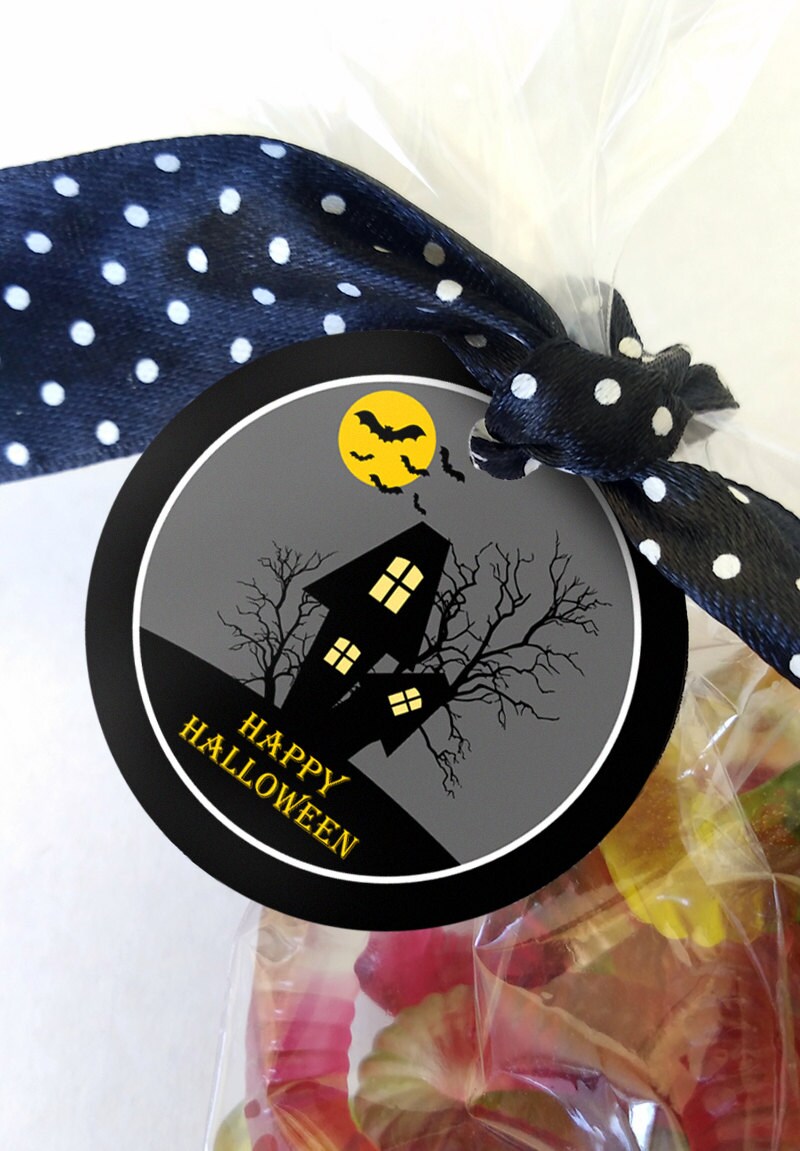 Printable Halloween Favor Tags And Bag Topper Instant | Etsy