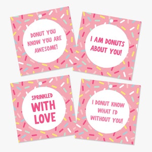 Valentine Printable Tags, I Donut Know What I'd Do Without You ...