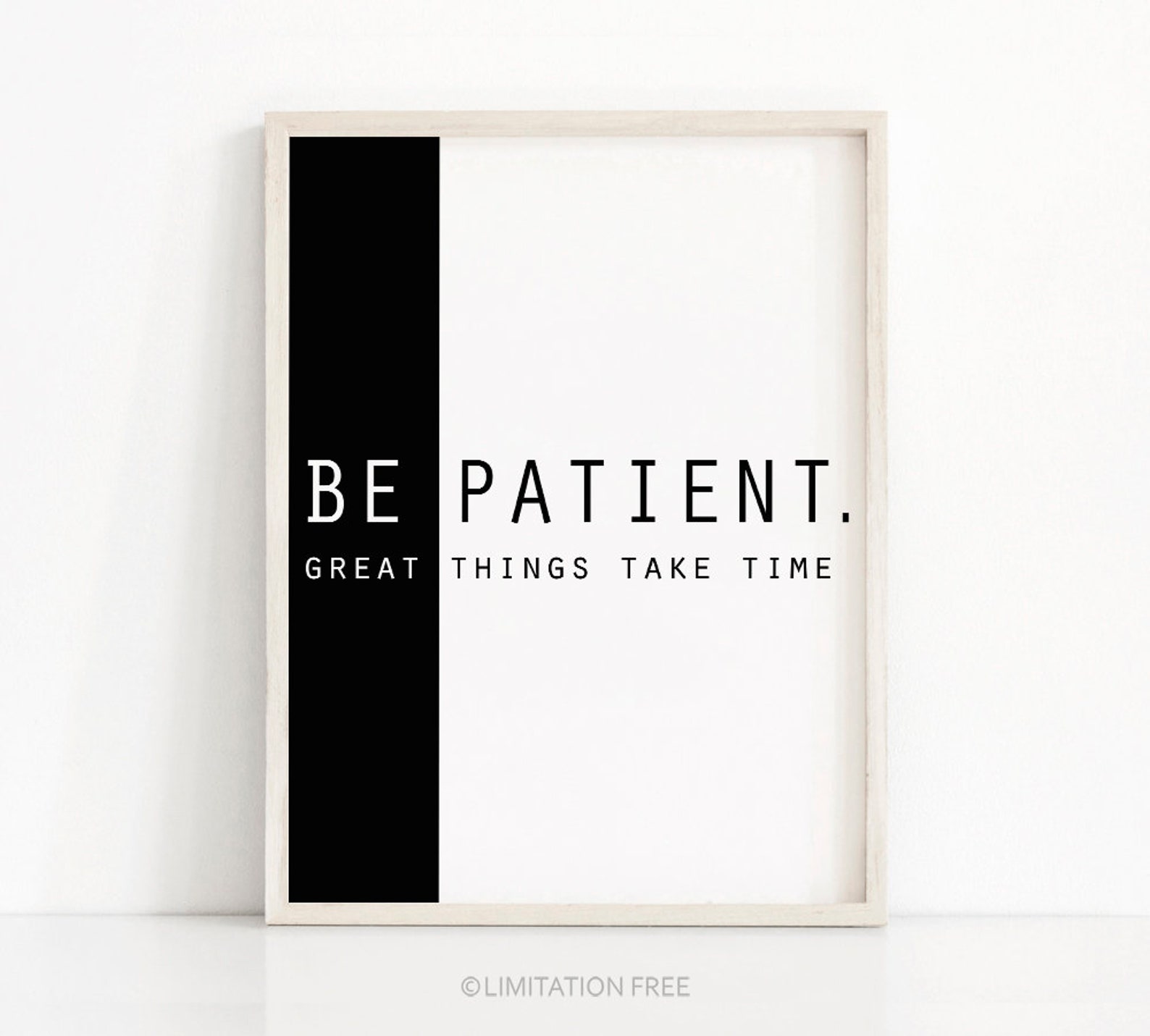 Quote Print Be Patient Instant Download Printable Art - Etsy