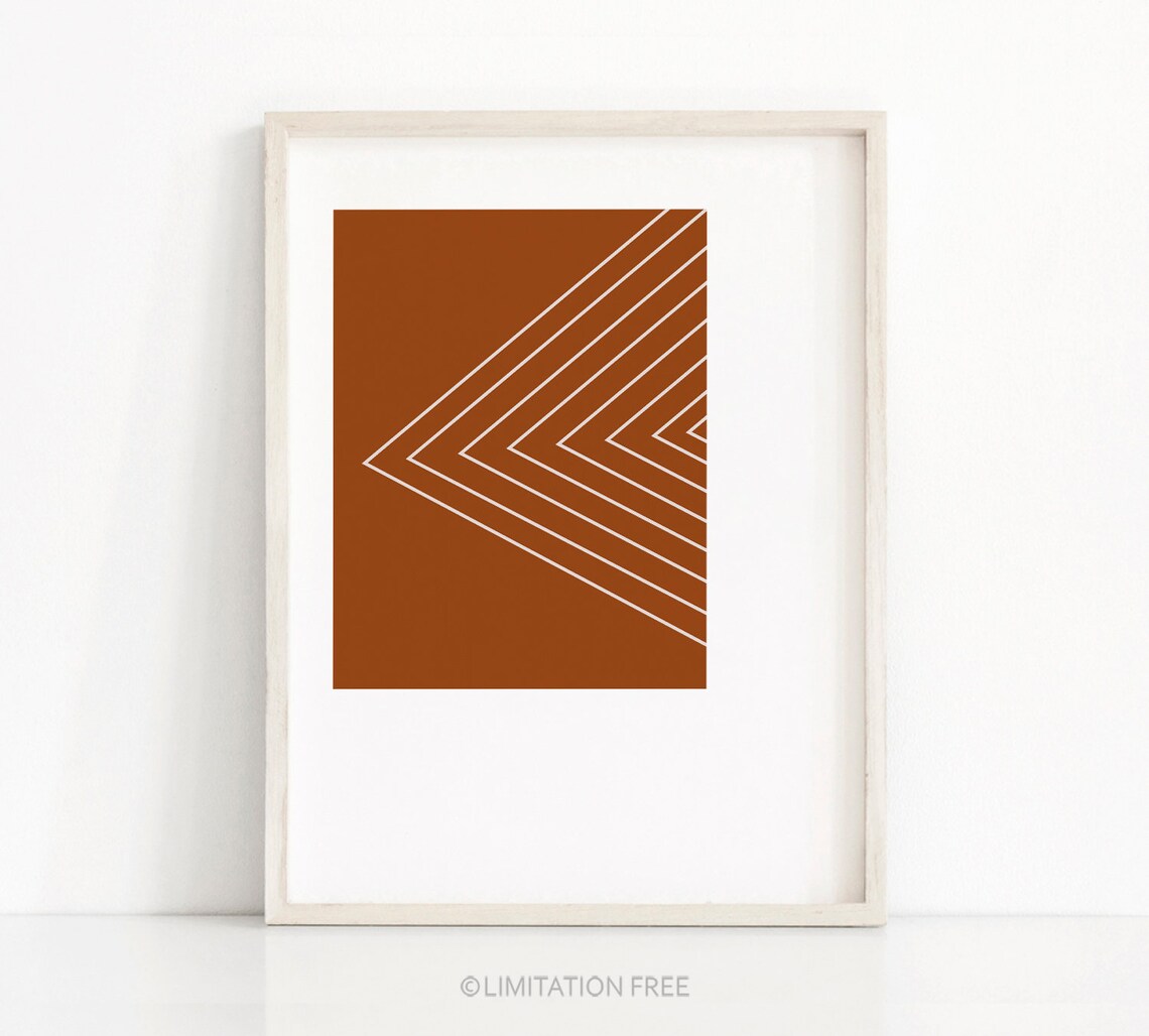 Modern Minimalist Art Stripes Wall Art Instant Download | Etsy