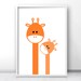 Giraffe Nursery Print, Kids Wall Art Printable, Animal Nursery Print ...