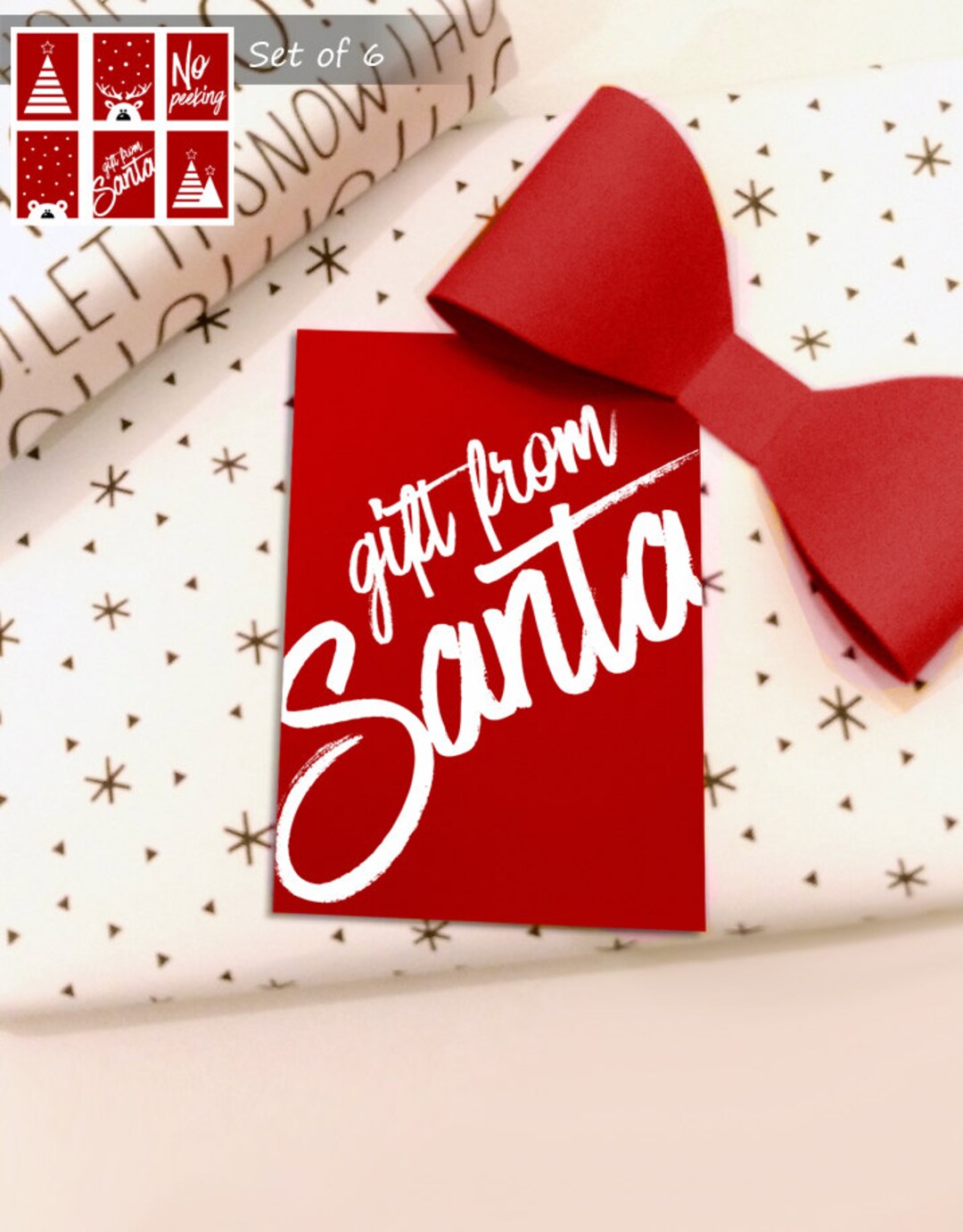 Instant Download Printable Christmas Tags, Digital Download Christmas ...